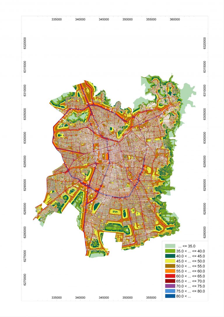 Línea Mapas de ruido – Ruido Ambiental